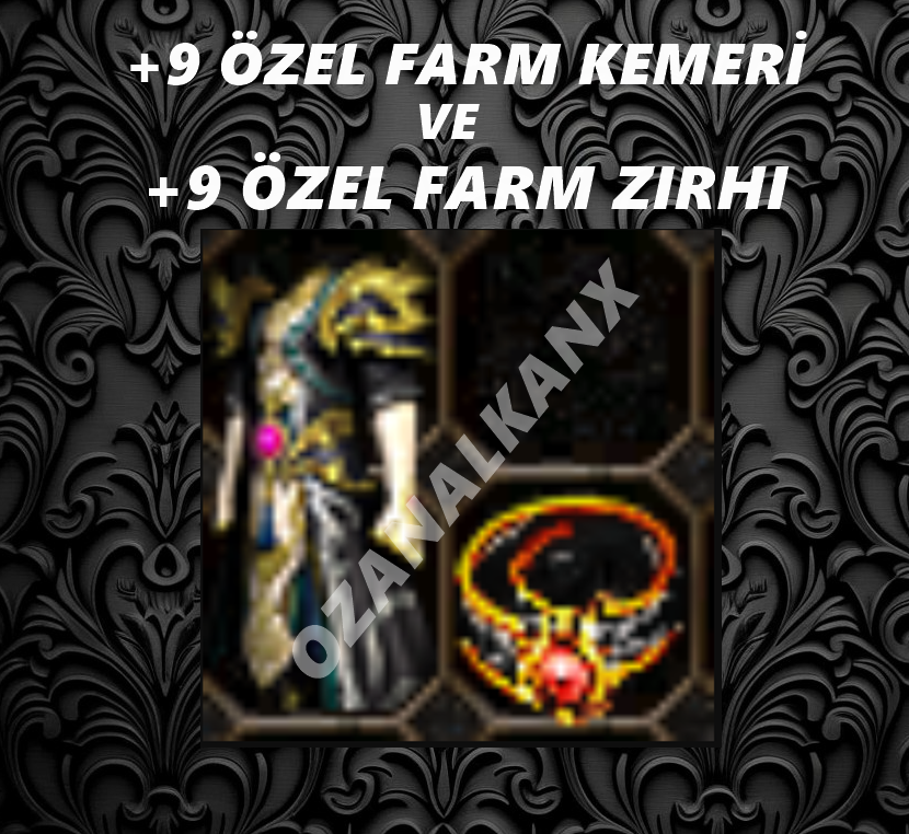 +9 ÖZEL FARM ZIRHI VE +9 ÖZEL FARM KEMERİ H - 260935 | Misali2Satış